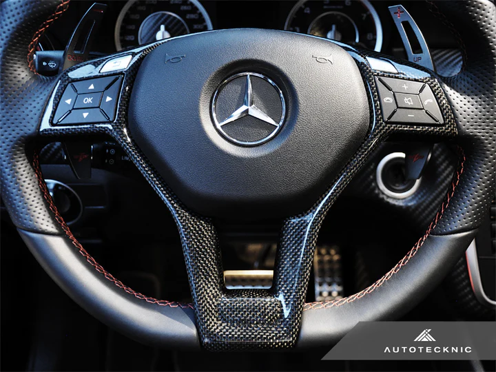 AUTOTECKNIC CARBON FIBER STEERING WHEEL TRIM MERCEDES BENZ VARIOUS VEHICLES 3W Distributing Shop